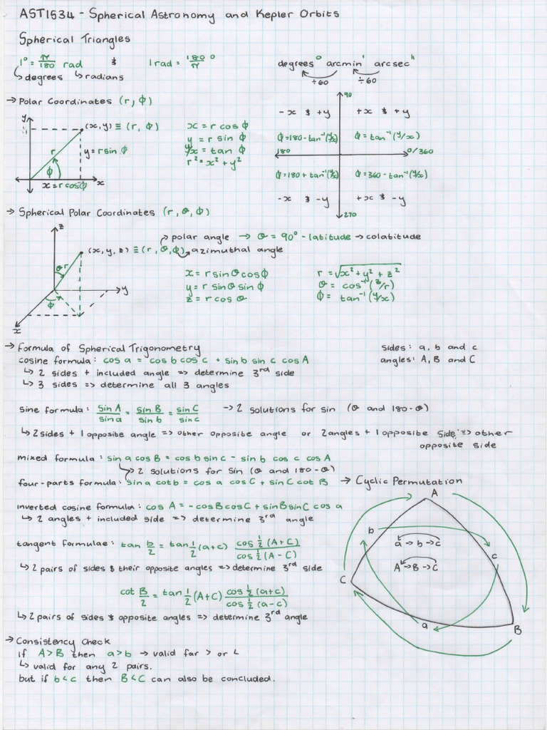 AST1534-Final Notes | PDF