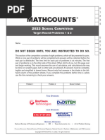 2025 School Comp Booklet - MathCounts | PDF