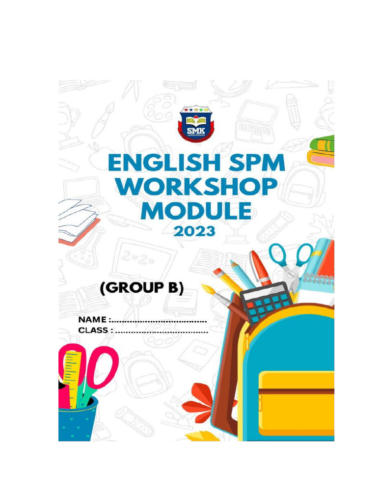 ENGLISH SPM WORKSHOP MODULE 2023 (GROUP B) With Answers | PDF ...