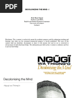 Decolonising The Mind | PDF | Human Communication | Liberal Arts Education