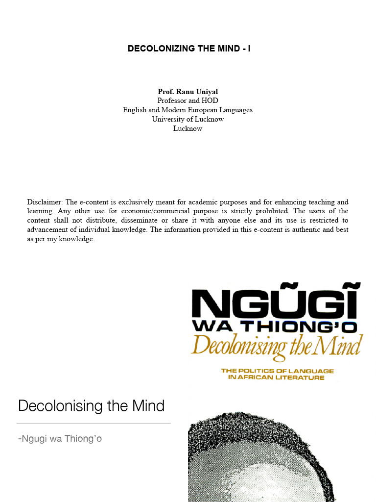 SM 6 | PDF | Frantz Fanon | Colonialism