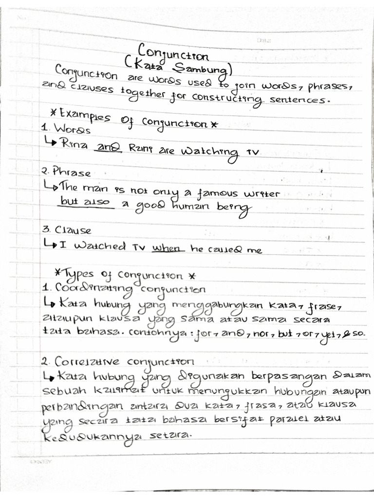 Material About Conjunction | PDF