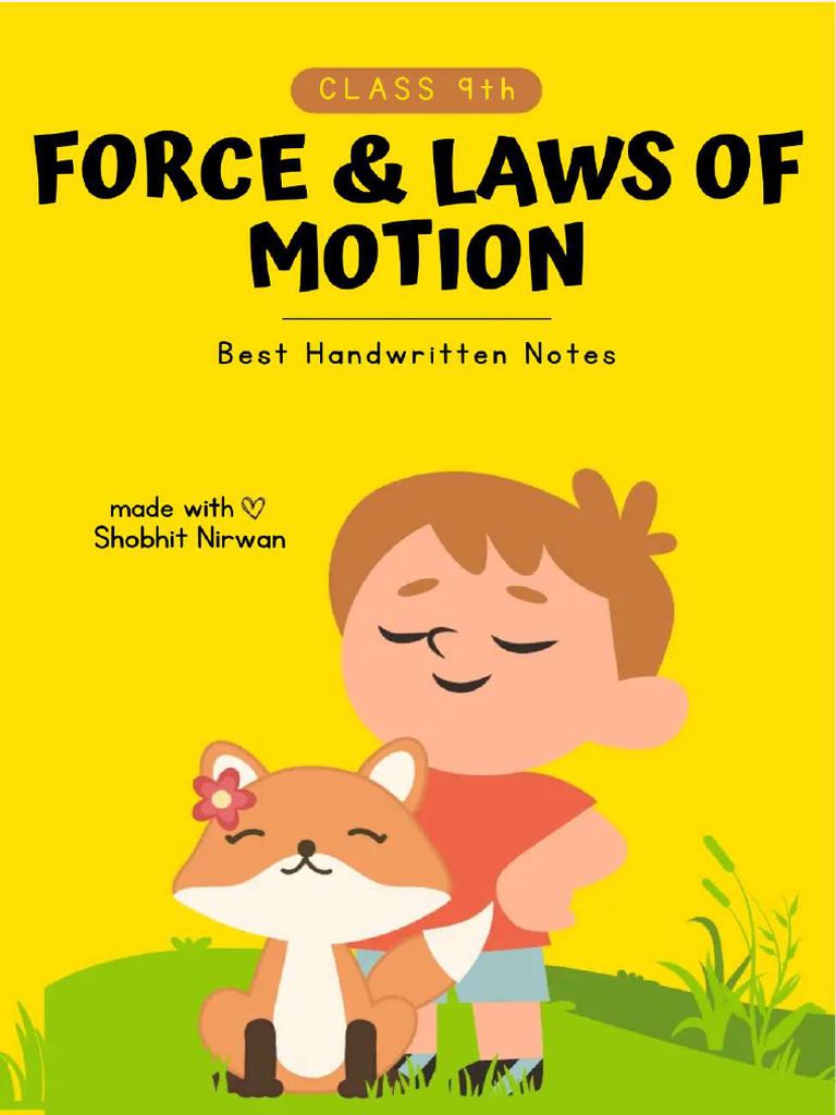 Force and Laws of Motion | PDF