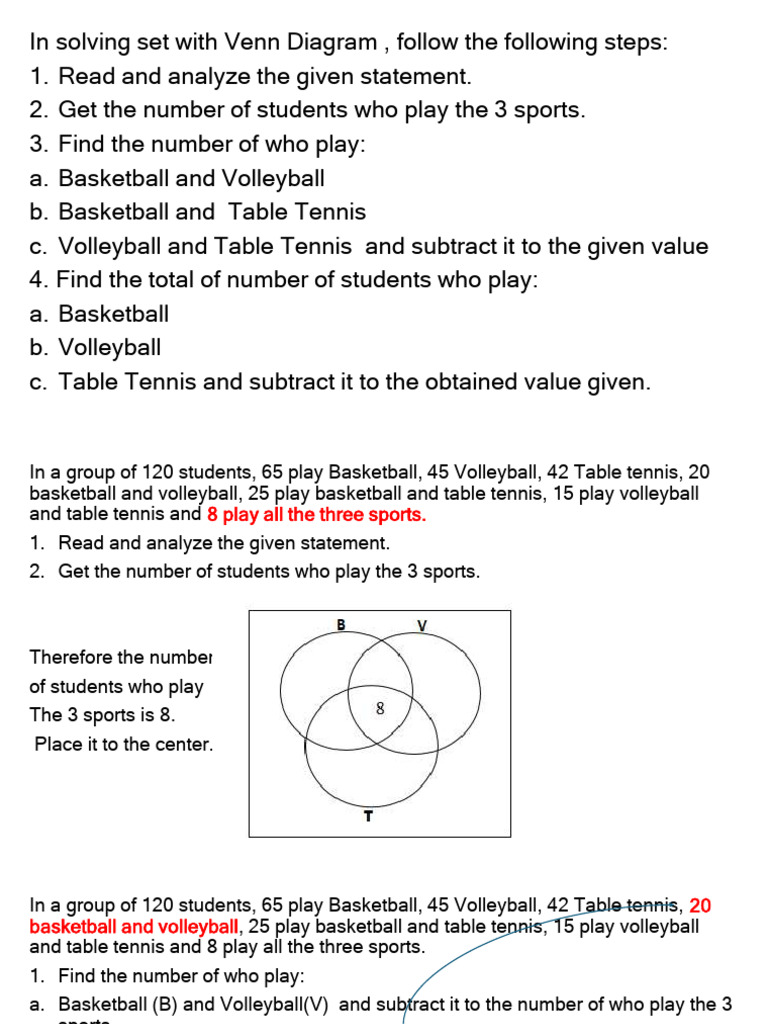 Venn Diagram Sets | PDF | Mathematics