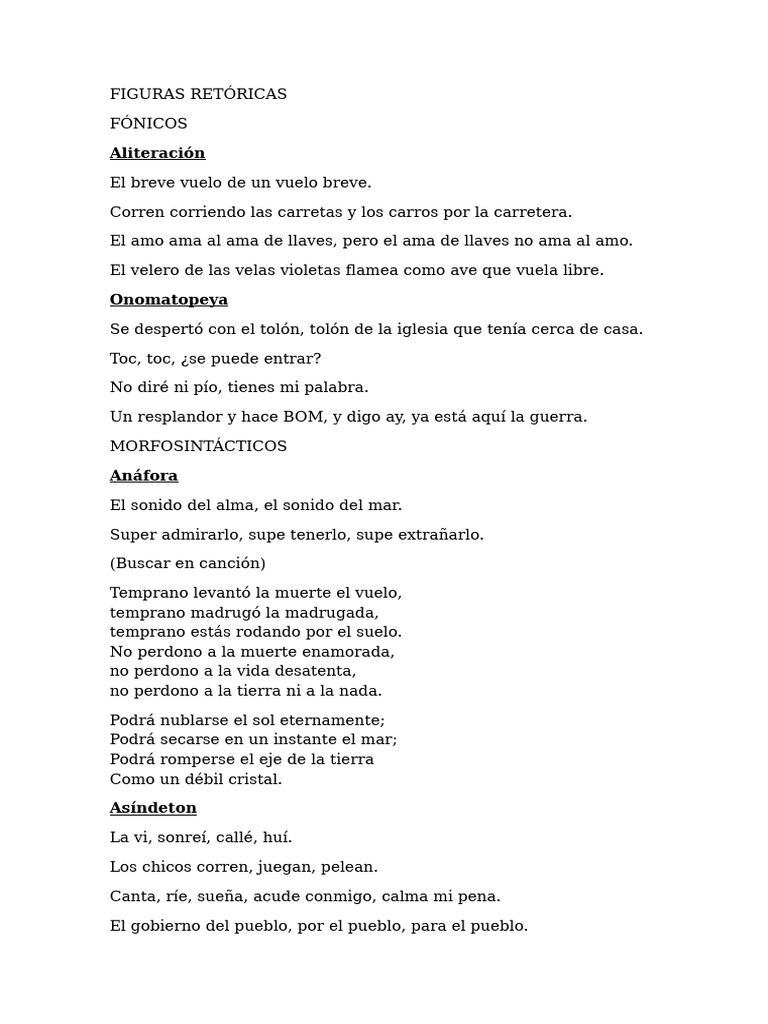 Figuras Retóricas | PDF
