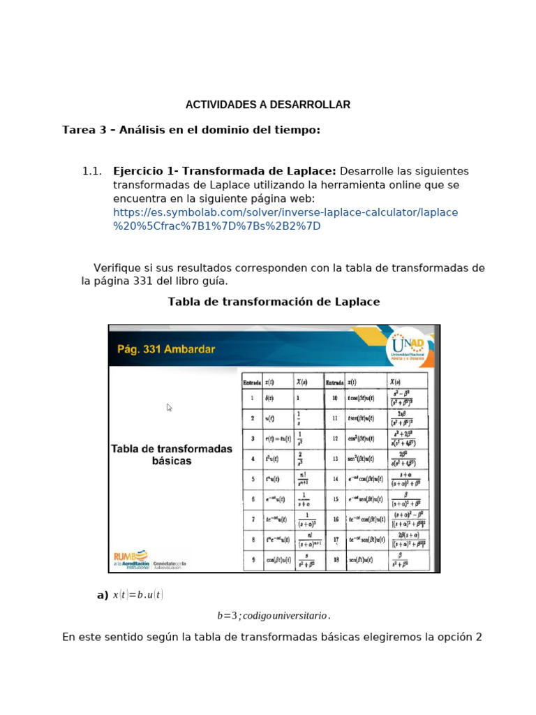 Edwar_Avellaneda_Ejercicios_Tarea_4_c | PDF | Transformada de Laplace | Objetos matemáticos