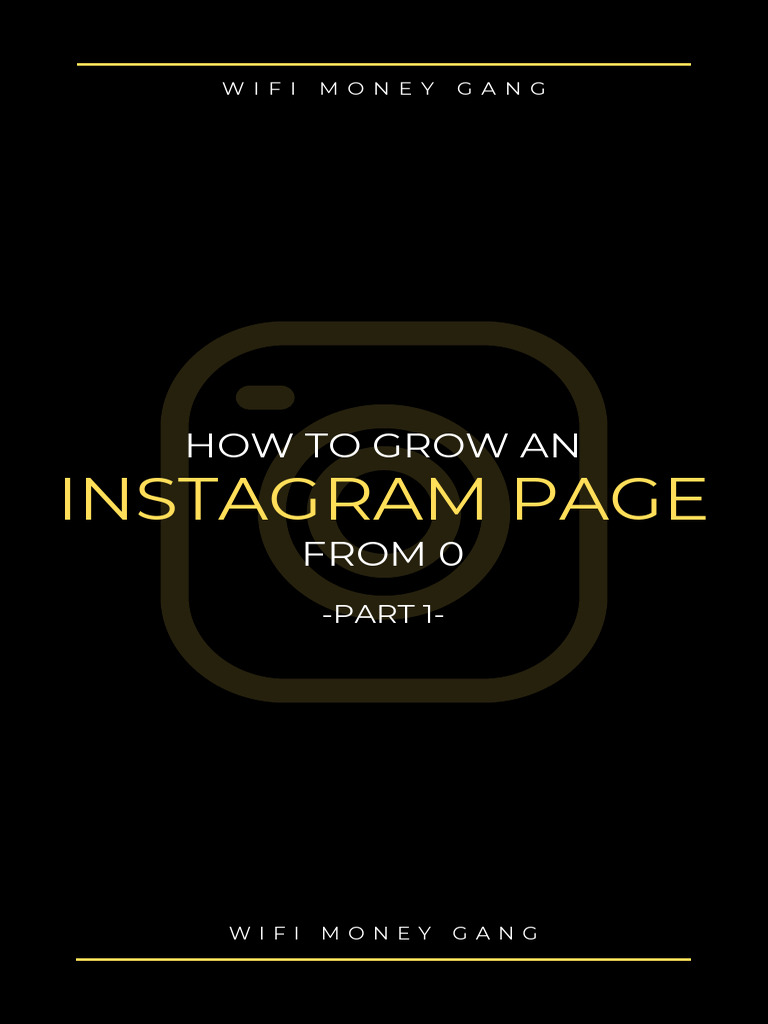 How To Grow An IG Page From 0 Part 1 | PDF | Cognition | Communication
