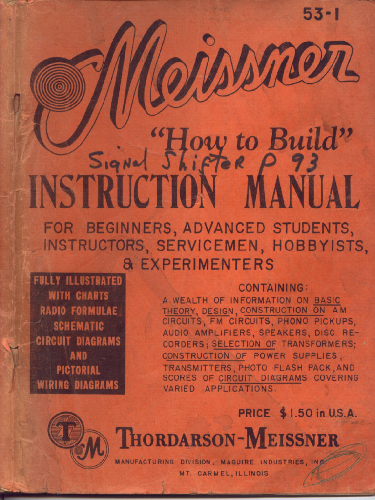 Meissner Manual 1953 How To Build | PDF