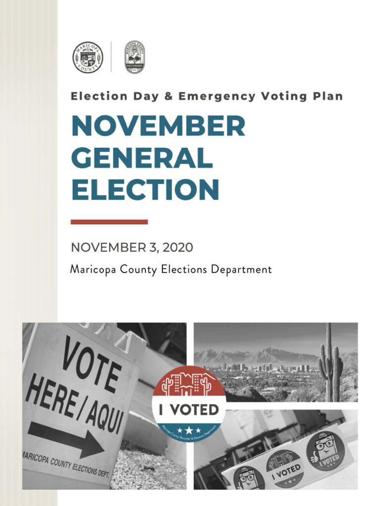 Final November 2020 General Election Day and Emergency Voting Plan 9-16 ...