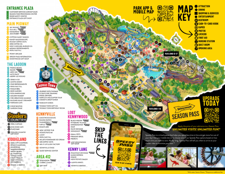 Kennywood 2024 Map | PDF
