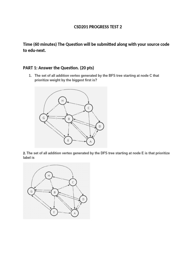 24 10 2024 PracticeTest2 CSD201 1 FA24v3 | PDF