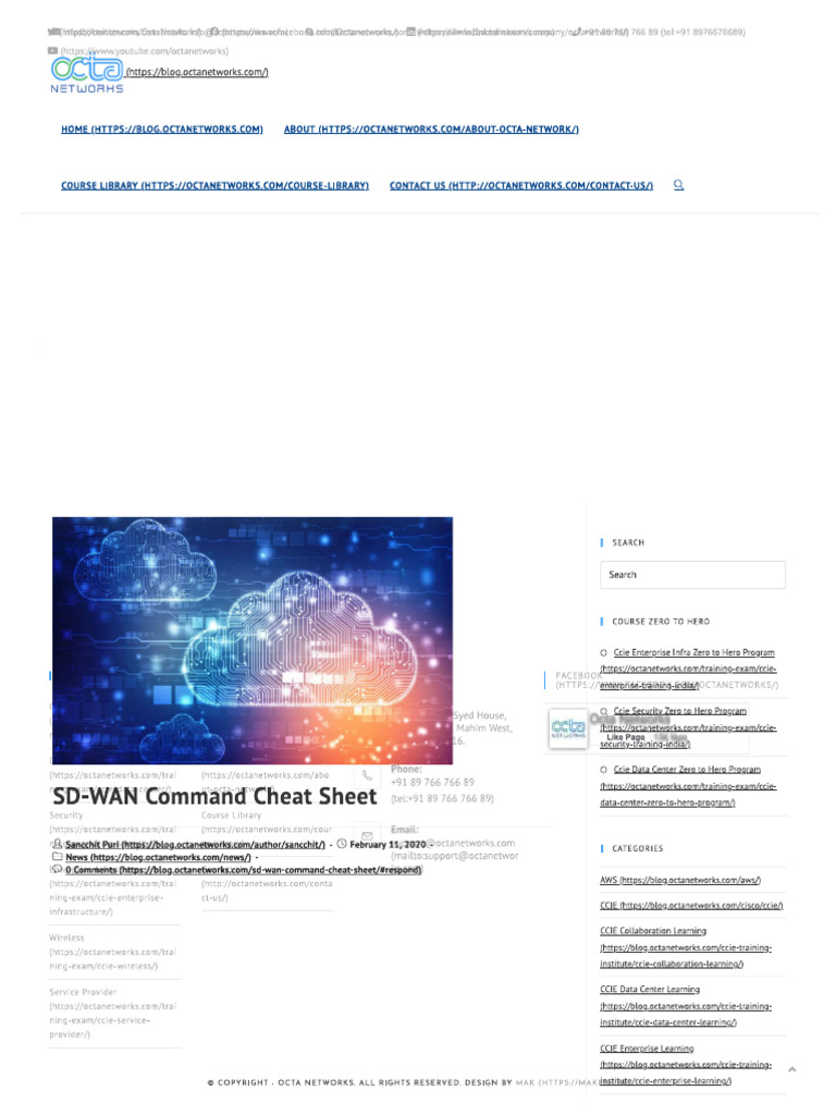 Sdwan CMD | PDF