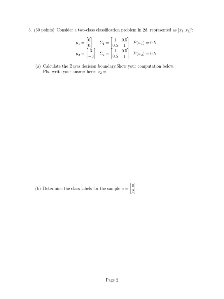 BBM406 Spr2022 Quiz1 | PDF
