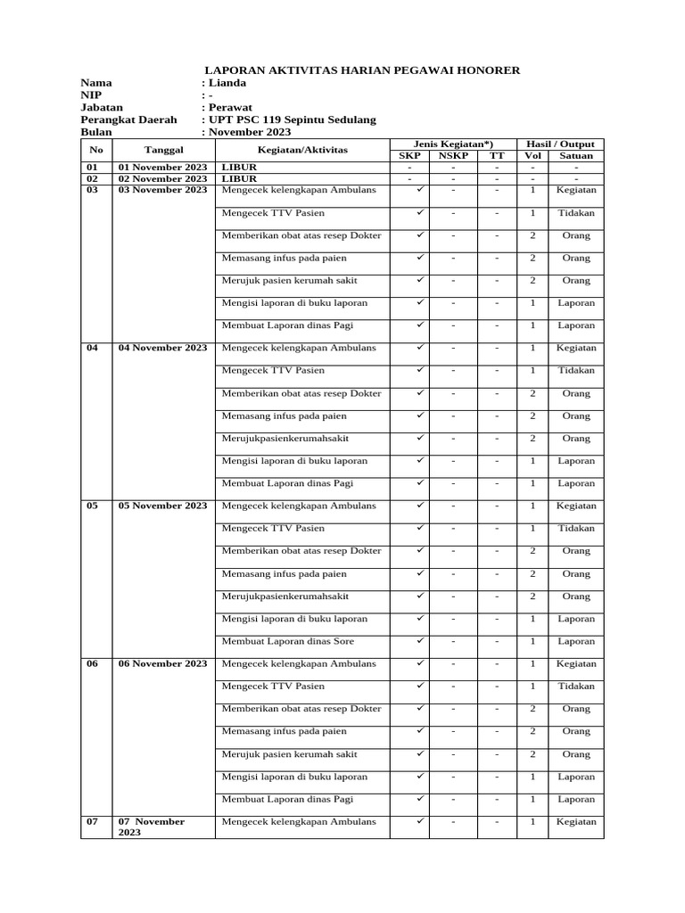 SKP Lianda November | PDF | Sains & Matematika