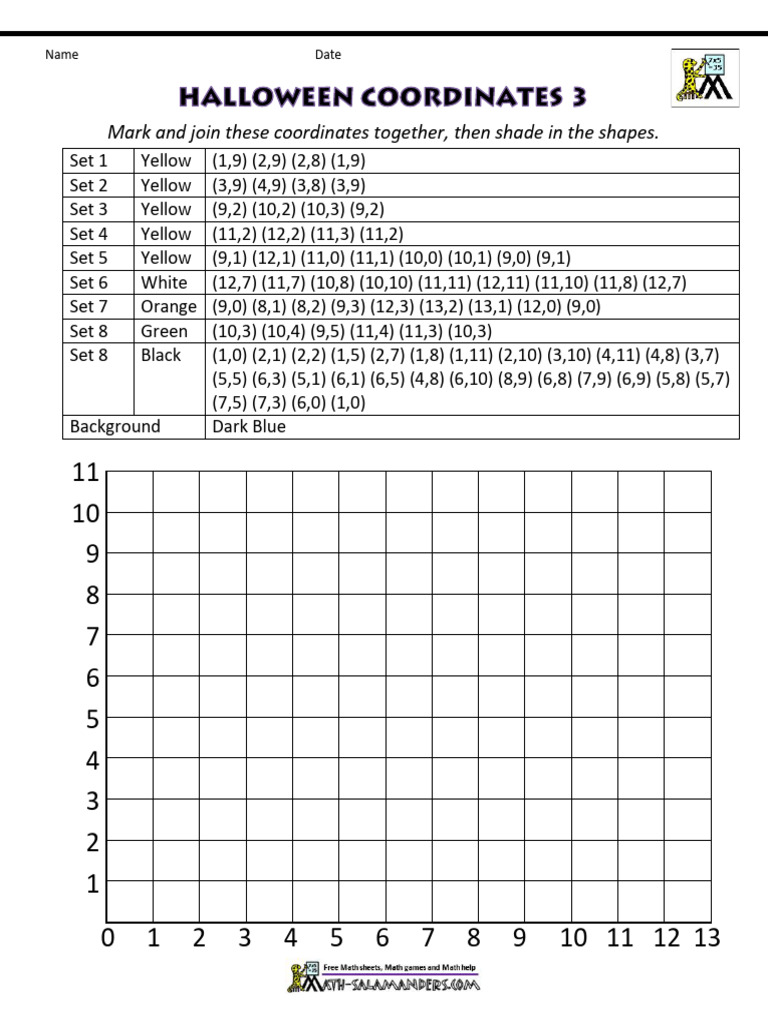 Halloween Coordinates 3 | PDF