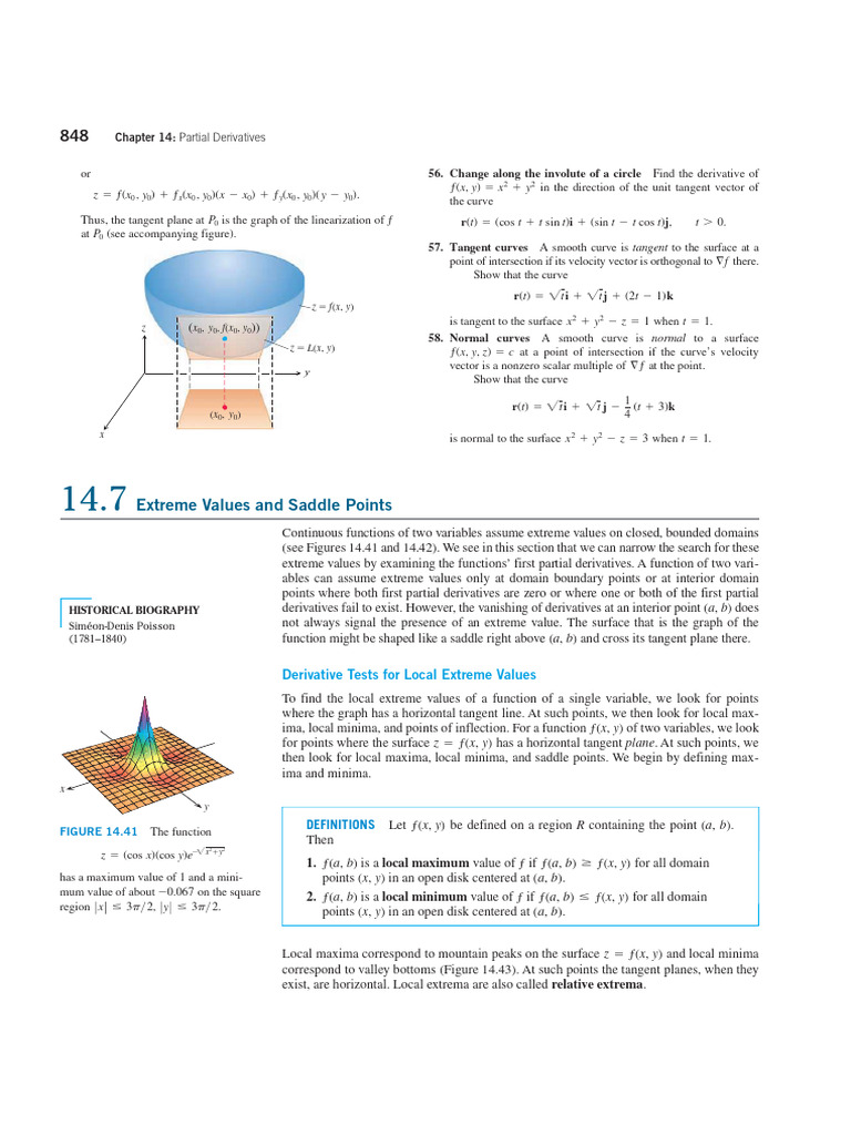 Extreme Points, Saddle Points, Lagrange | PDF | Mathematical Relations ...