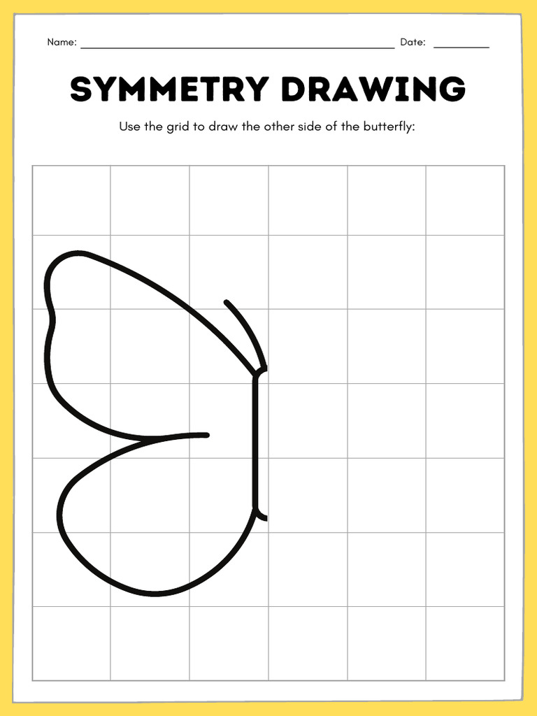 Symmetry Drawing Activities for Kids | PDF