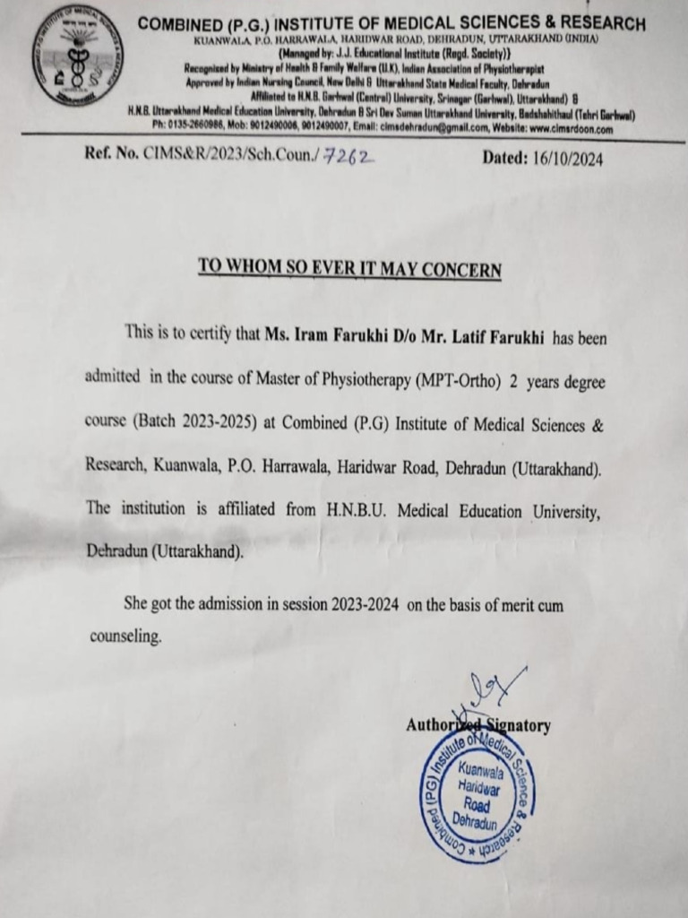 Counselling Letter | PDF