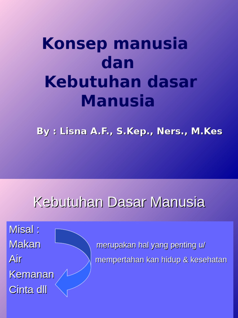 Pengayaan Untuk Sesi 1 Materi 1) Konsep Manusia Kdm-7 | PDF