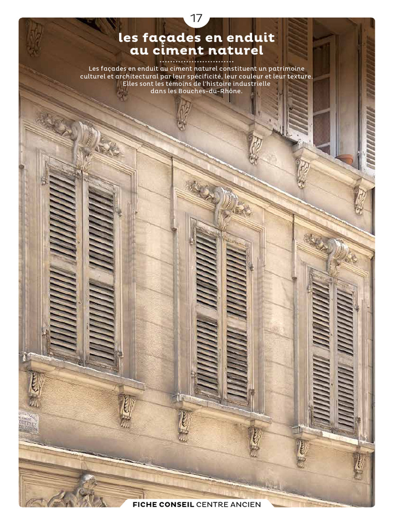 Façades en enduit au ciment naturel | PDF | Ciment | Mortier (matériau)