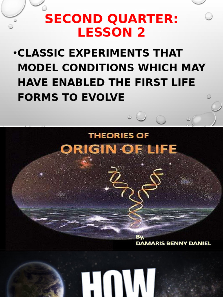 CLASSIC EXPERIMENTS THAT MODEL CONDITIONS WHICH MAY HAVE Autosaved ...