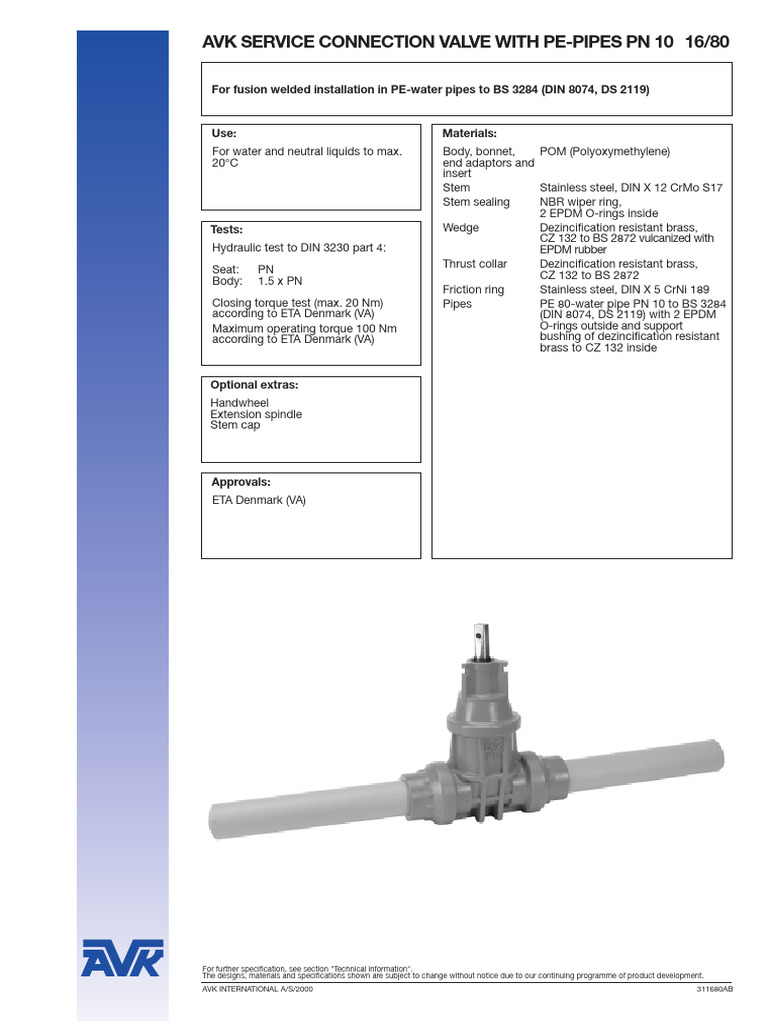 16-80 POM | PDF | Pipe (Fluid Conveyance) | Valve