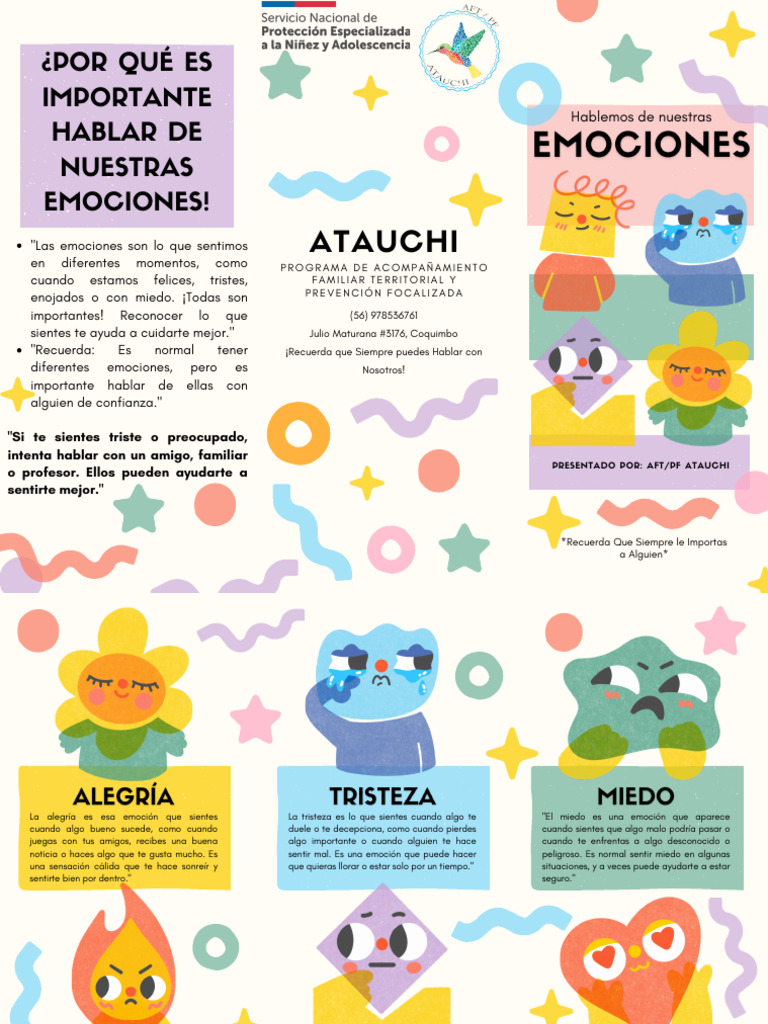 Folleto Tríptico Emociones Atauchi | PDF | Las emociones