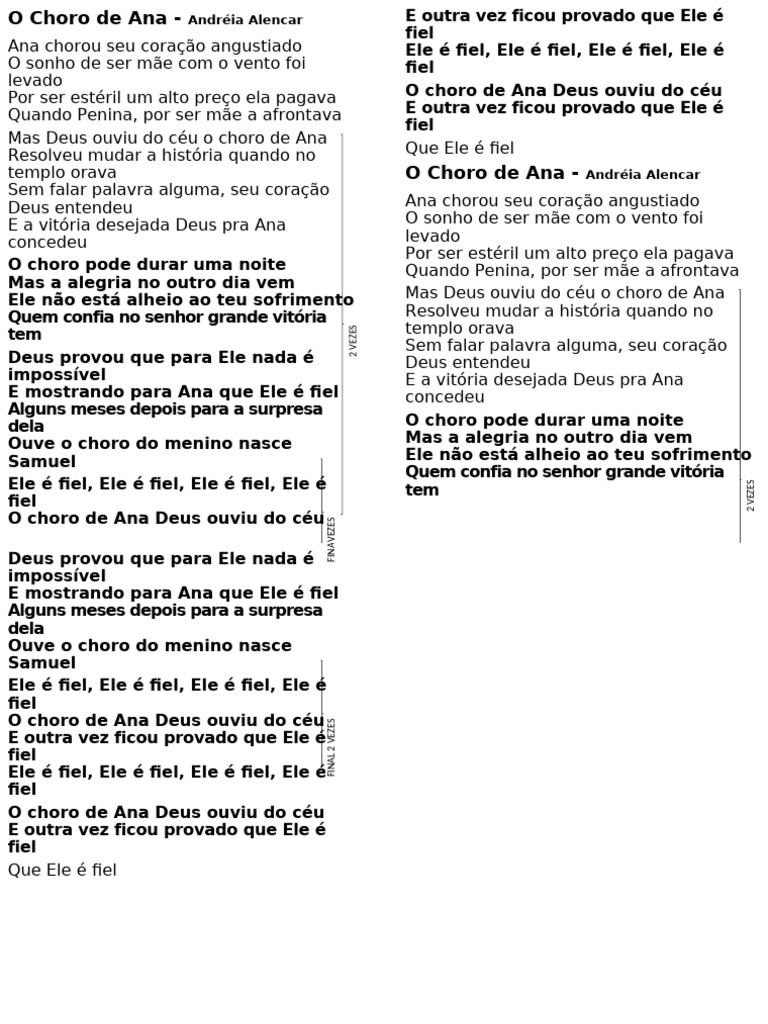 O Choro de Ana - Andréia Alencar | PDF | Samuel