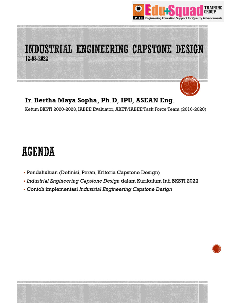 Capstone Design Teknik Industri 2022 | PDF