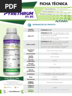 Pirenat-Ficha Tecnica | PDF | Insectos y humanos | Hexapoda