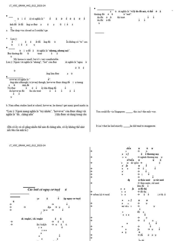 Voc HK2 HS | PDF