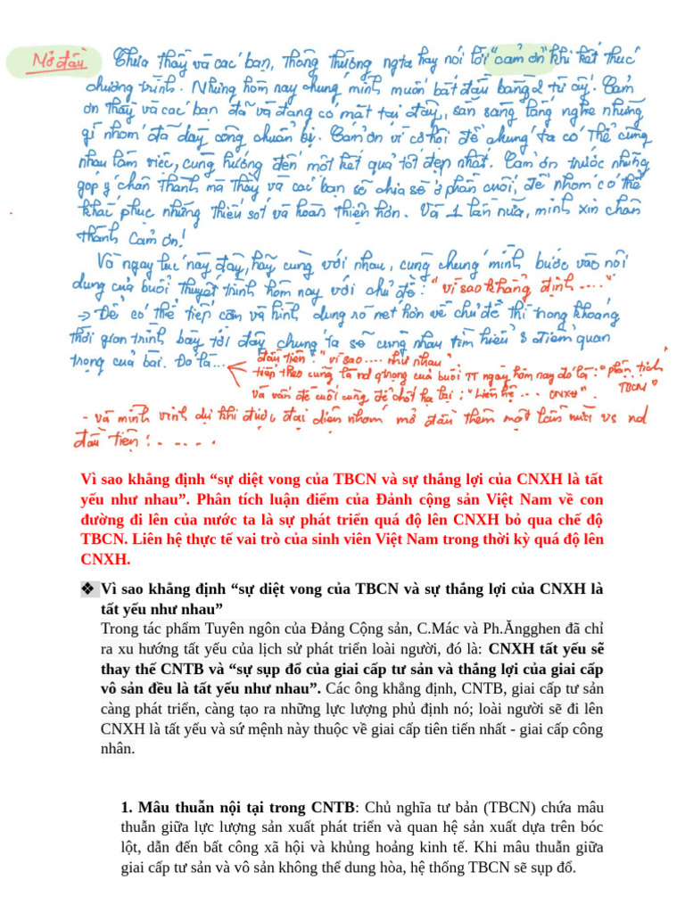 Bản Sao Nội Dung Thuyết Trình CNXH Nhóm 4 Chủ Đề 3 | PDF