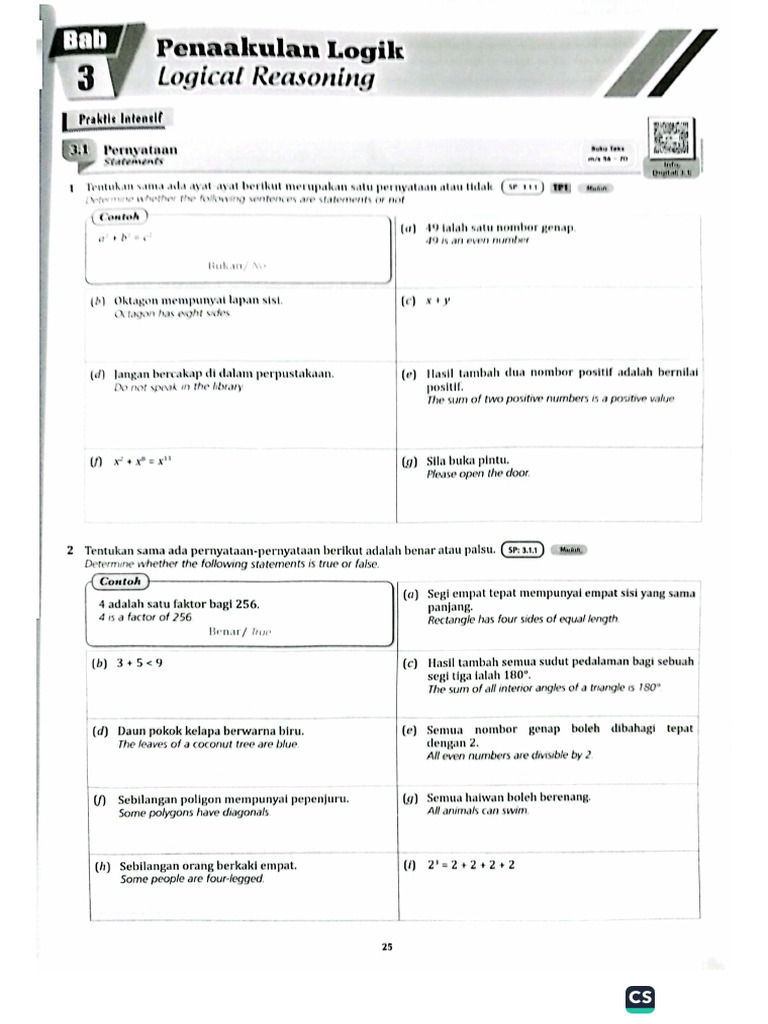 Bab 3 Penakulan Logik-1 | PDF