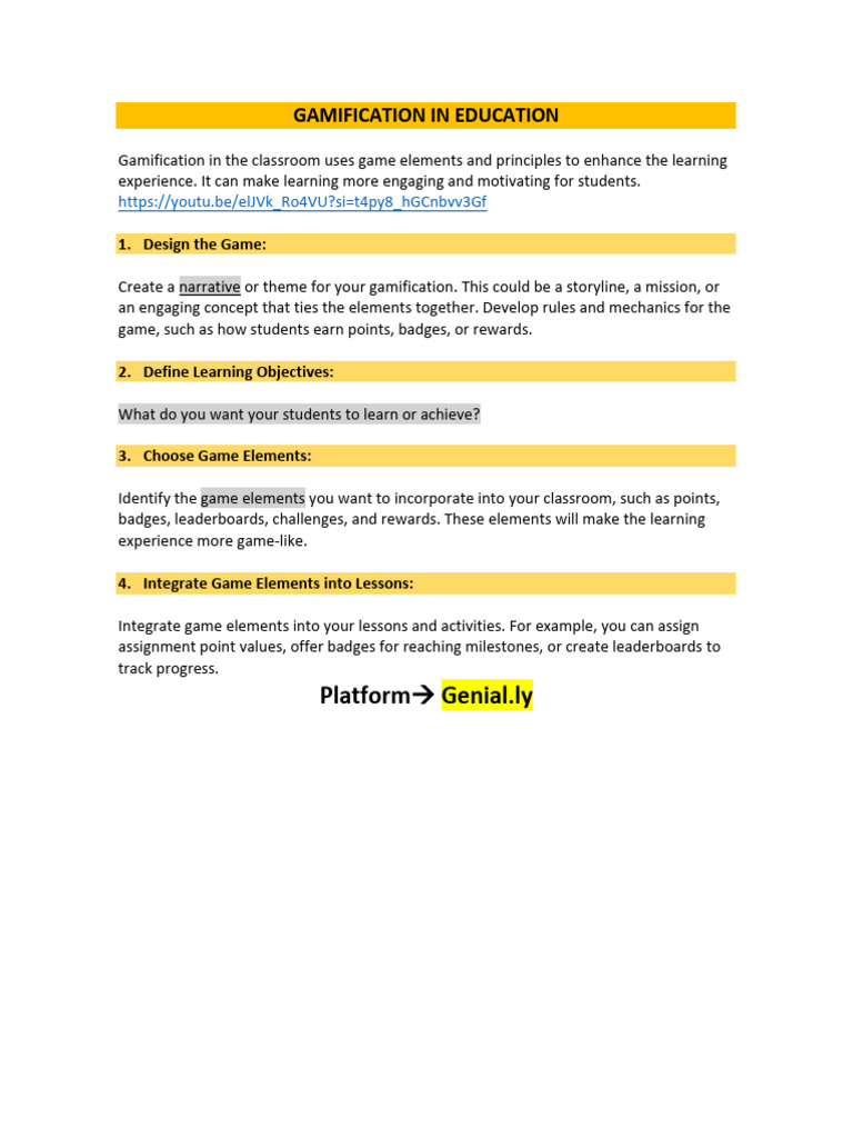 Gamification in Education | PDF | Cognition | Psychology