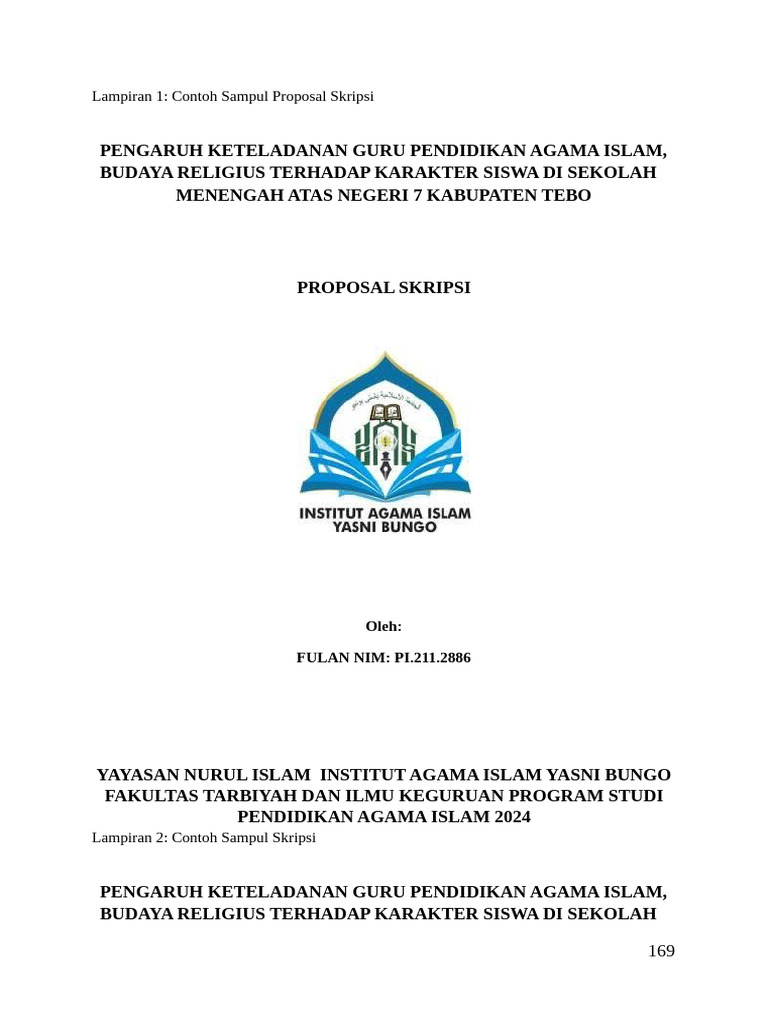 Halaman Bagian Awal T.A Skripsi | PDF | Karier & Perkembangan | Sains ...