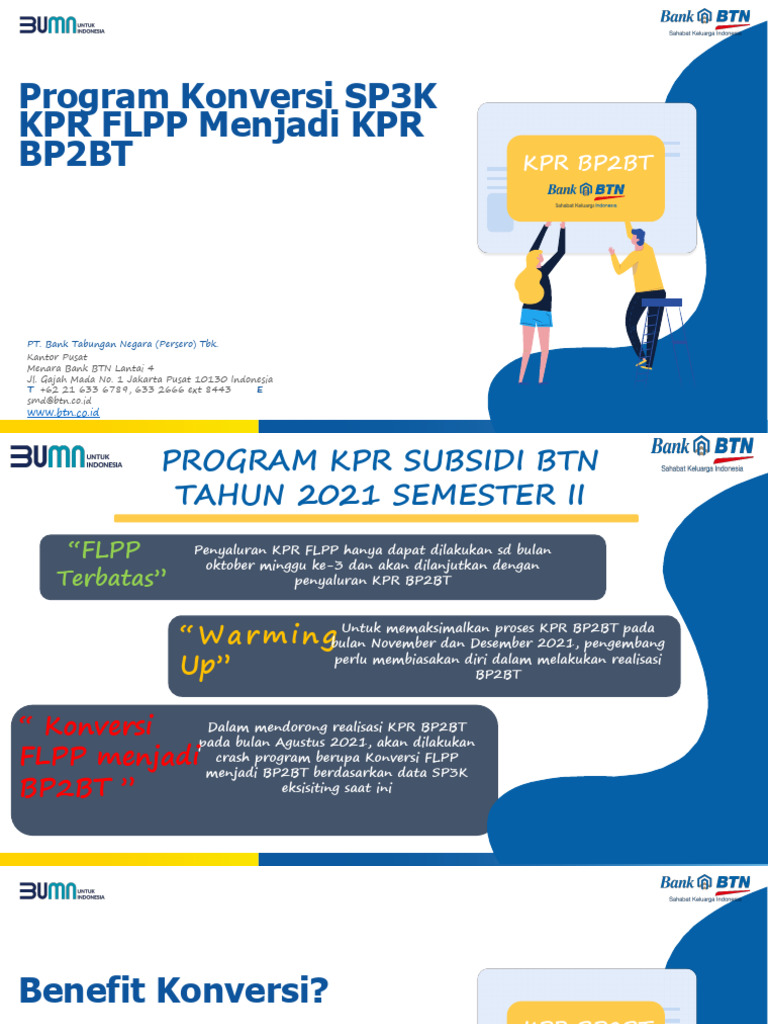 Konversi KPR FLPP ke BP2BT 2021 | PDF