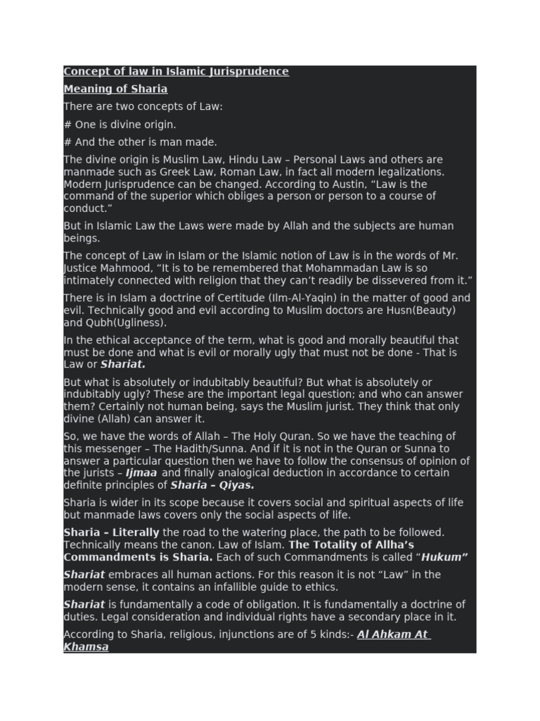 CHAPTER - 2 (Sources of Islamic Law) | PDF | Sharia | Quran