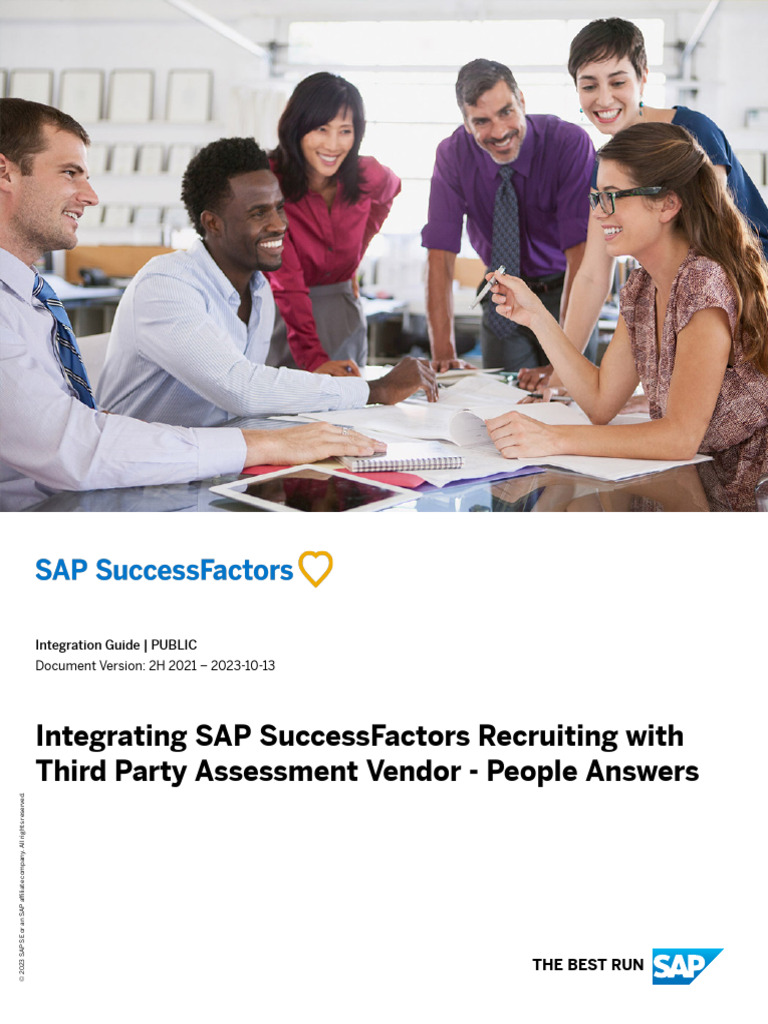 SAP SuccessFactors & People Answers Integration Guide | PDF | Cloud ...