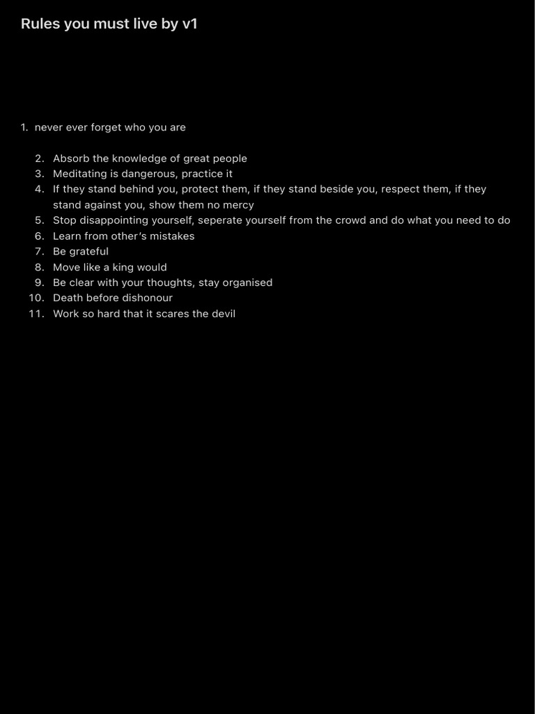 Life's Essential Rules | PDF | Self-Improvement | Wellness