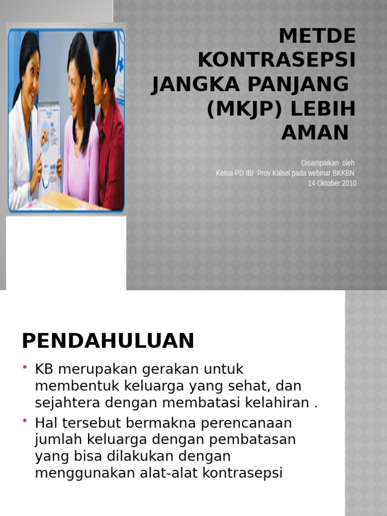 Kontrasepsi MKJP Bu Supri | PDF | Kesehatan Holistik | Sains & Matematika