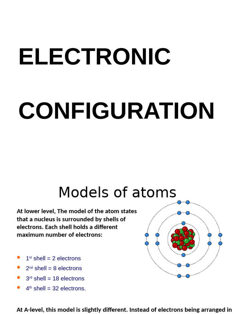 Electronic Configuration 2 | PDF | Electron Configuration | Atomic Orbital