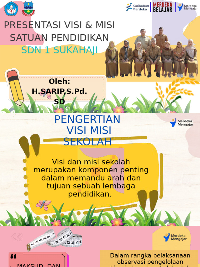 Presentasi Visi Misi Sekolah Ekin Kepsek PMM - 20241006 - 224441 - 0000 | PDF | Karier ...