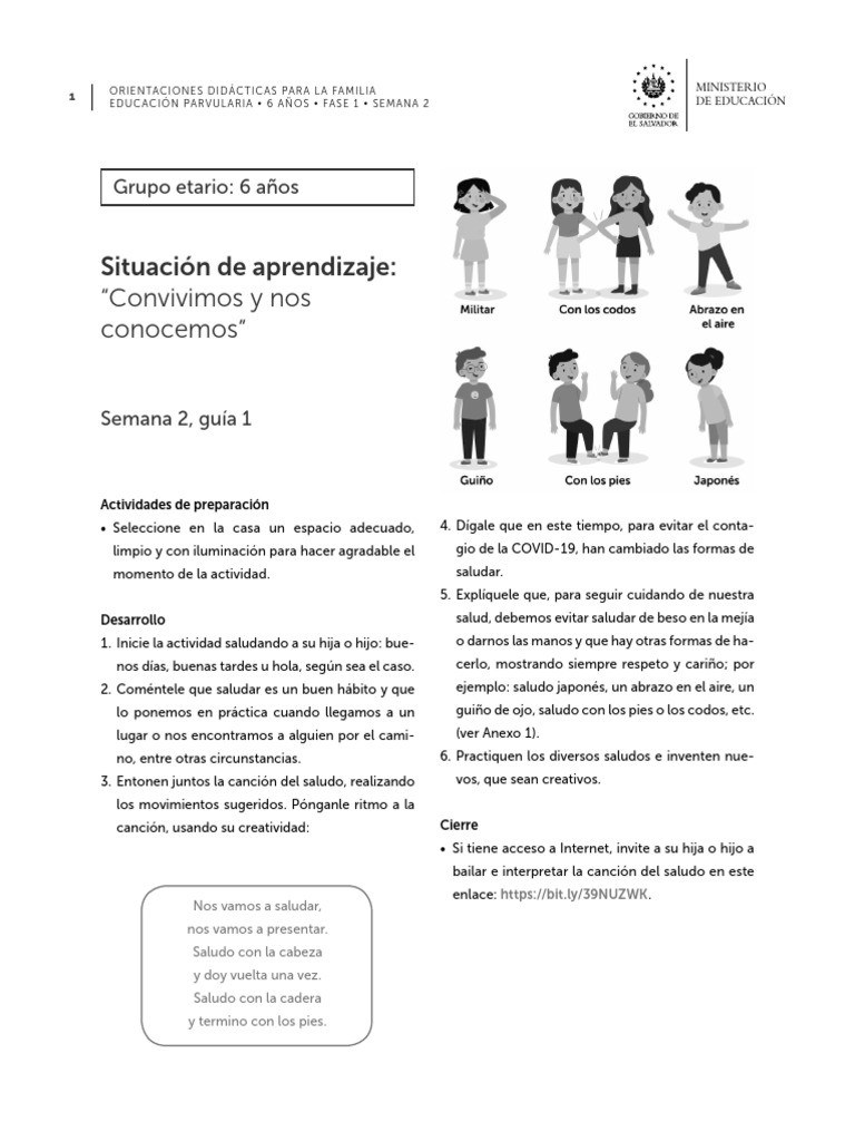 Parvularia 6 Años f1 s2 Impreso | PDF