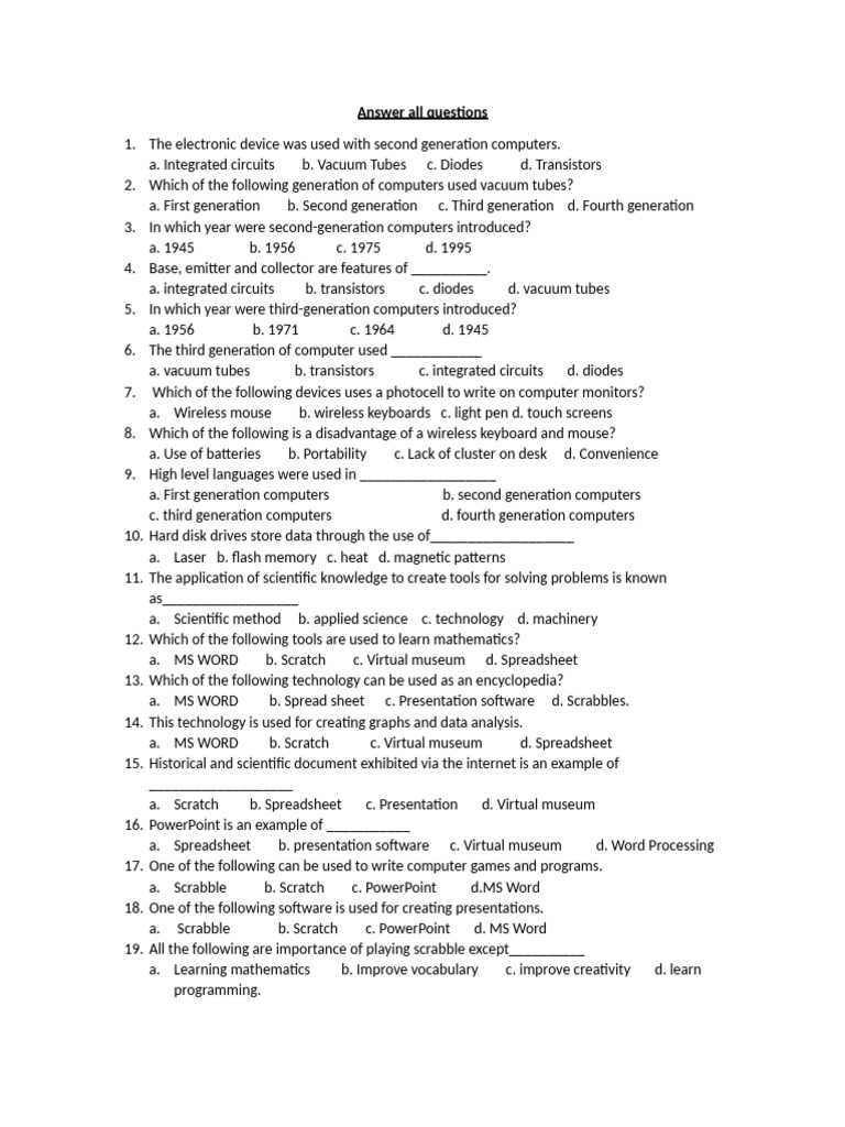 B7 Computing | PDF | Vacuum Tube | Transistor