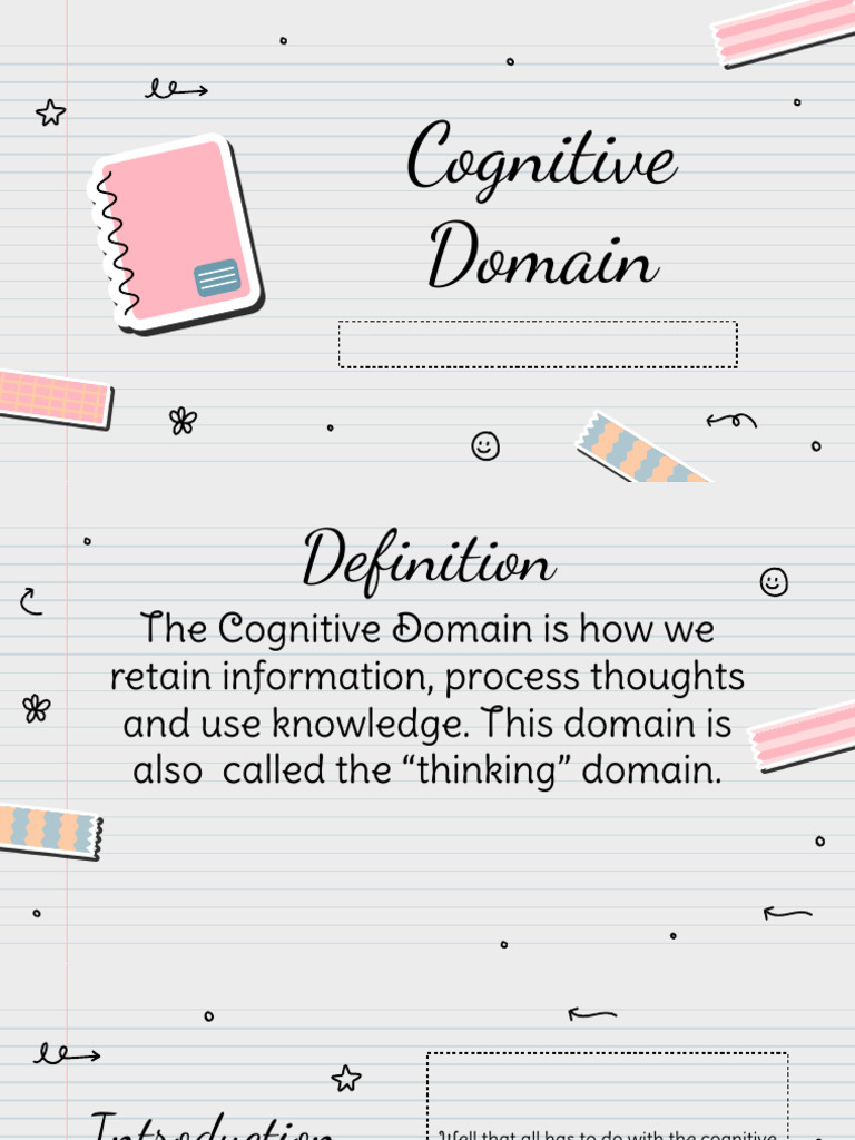 Cognitive Domain Presentation | PDF | One Direction | Thought