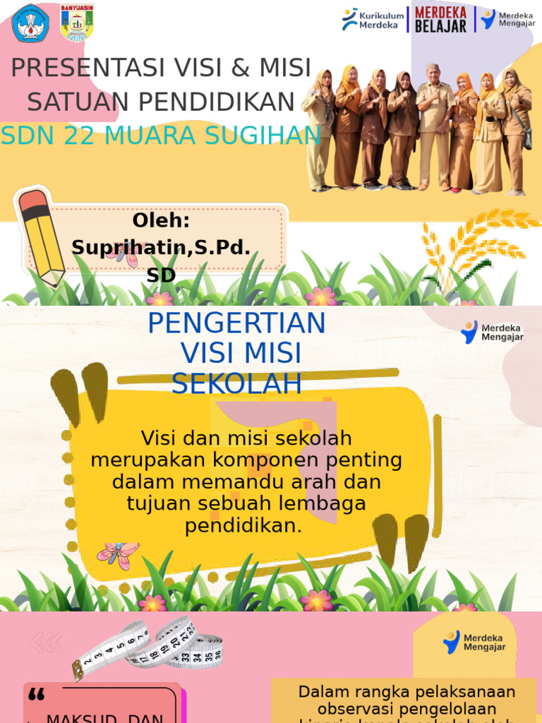 Presentasi Visi Misi SDN 22 Muara Sugihan | PDF