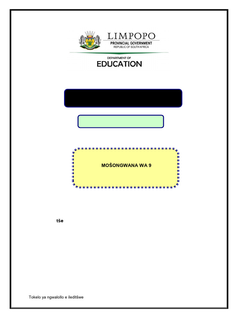 Grade 12 Sepedi Paper 2 Guidelines | PDF | Foreign Language Studies