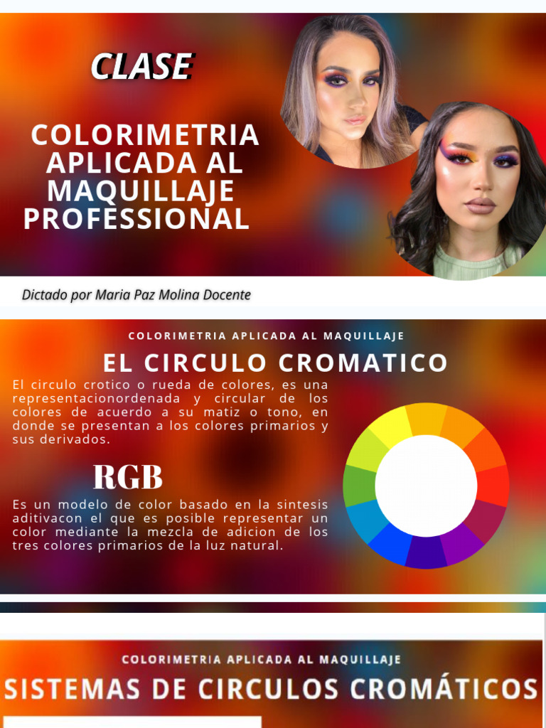 Colorimetría en Maquillaje Profesional | PDF | Color | Amarillo