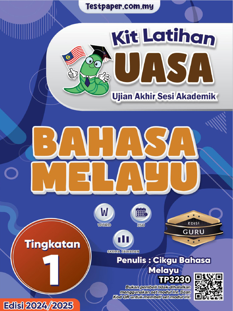 TP3230 - Edisi Guru Ujian Akhir Tahun Sesi Akademik Bahasa Melayu Tingkatan 1 Uasa 20244 | PDF