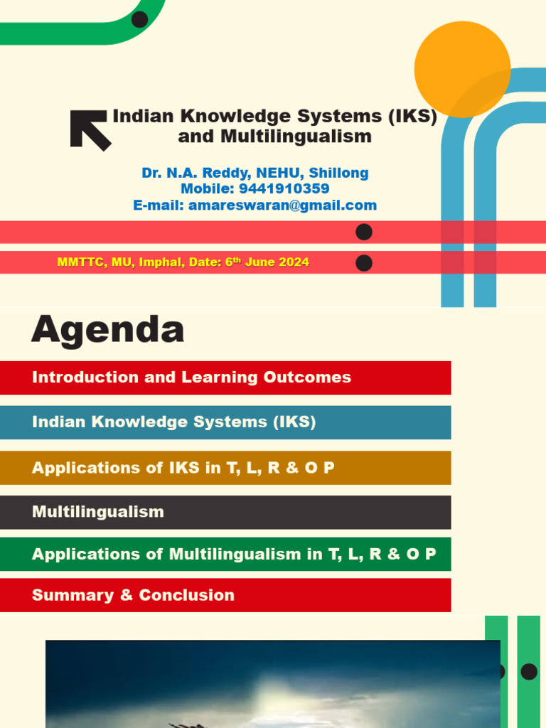 Indian Knowledge Systems (IKS) - MMTTC-MU-06-06-2024 | PDF